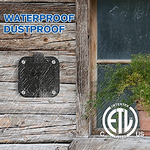 BEBOBLY 30 Amp Generator Inlet Box with 15 Amp 125V Shore Power Inlet