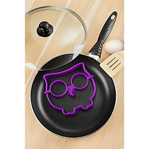 Genuine Fred FUNNY SIDE UP Silicone Egg Mold, Owl, FUNOWL