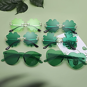 AZorb St. Patrick's Day Shamrock Glasses Leaves Green Day Sunglasses leprechaun Costume