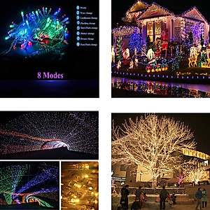 LIUPENGWEI 24V Low Voltage Fairy Lights, 10M 100LED Waterproof String Lights Long LED Outdoor Garden Lights Christmas Lights Lighting 8 Operation Modes For Patio Party Wedding Yard Trees Home garden G