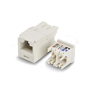 Panduit Mini-Com TX6 Plus Giga-Channel Cat6 Jack, Off-White, Box of 50 CJ688TGIW